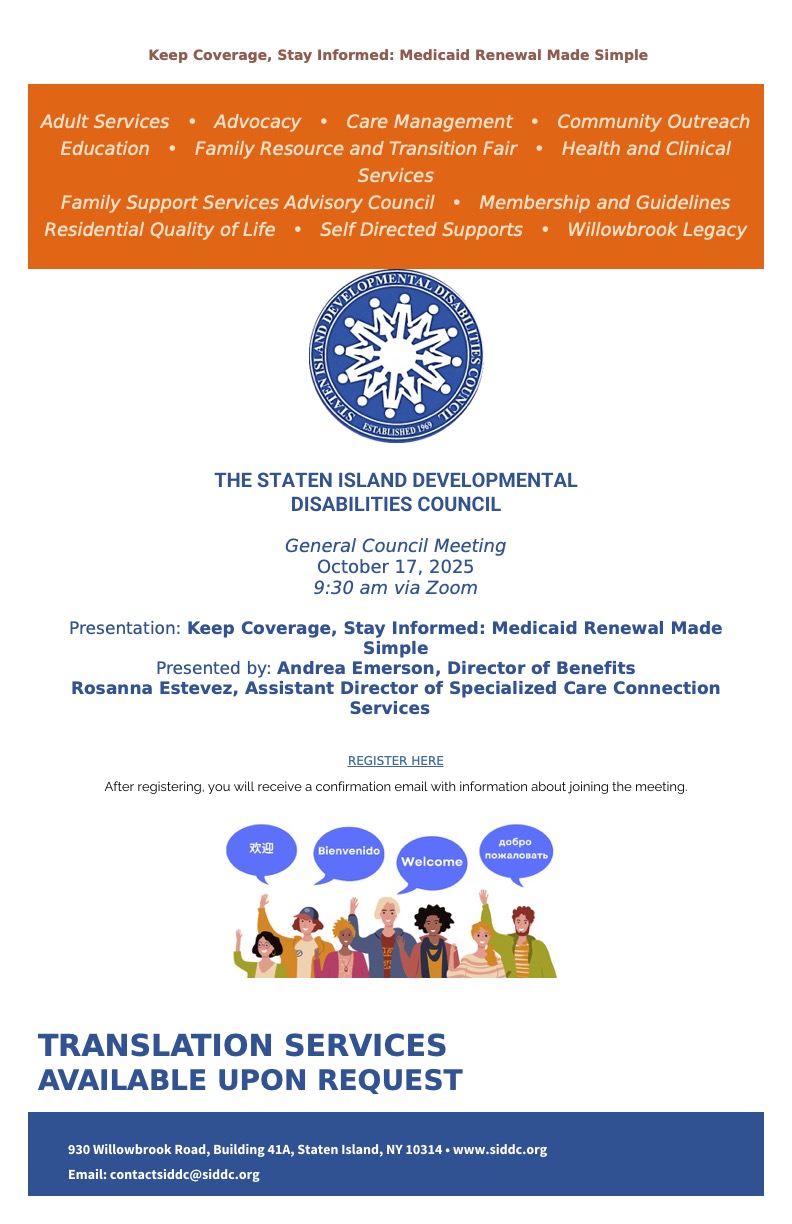 October General Council Meeting | SIDDC